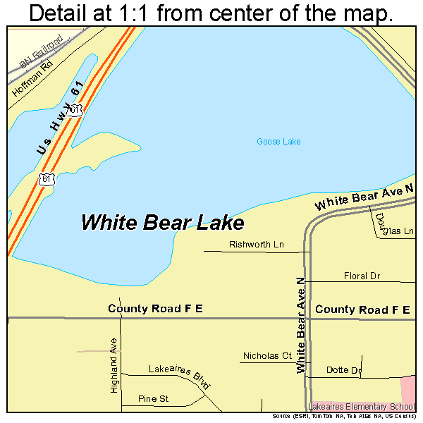 White Bear Lake Minnesota Street Map 2769970