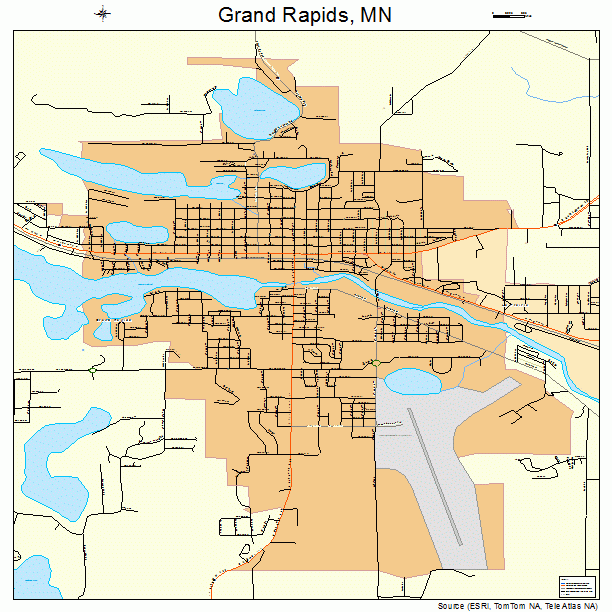 Grand Rapids Minnesota Street Map 2725118 Grand Rapids Minnesota Street Map 2725118