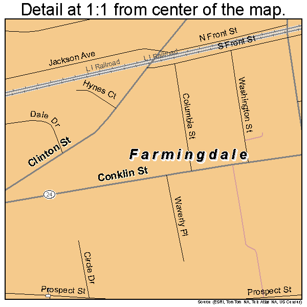 Farmingdale New York Street Map 3625384
