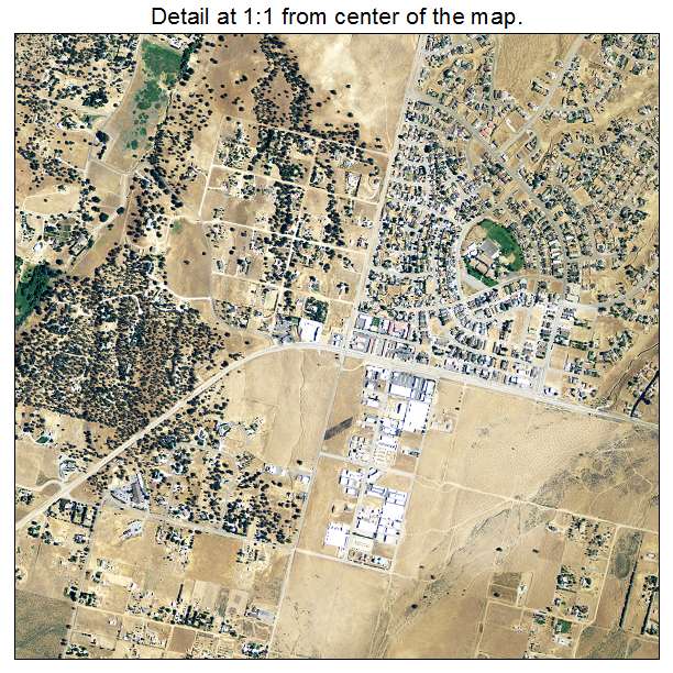 Aerial Photography Map Of Tehachapi CA California