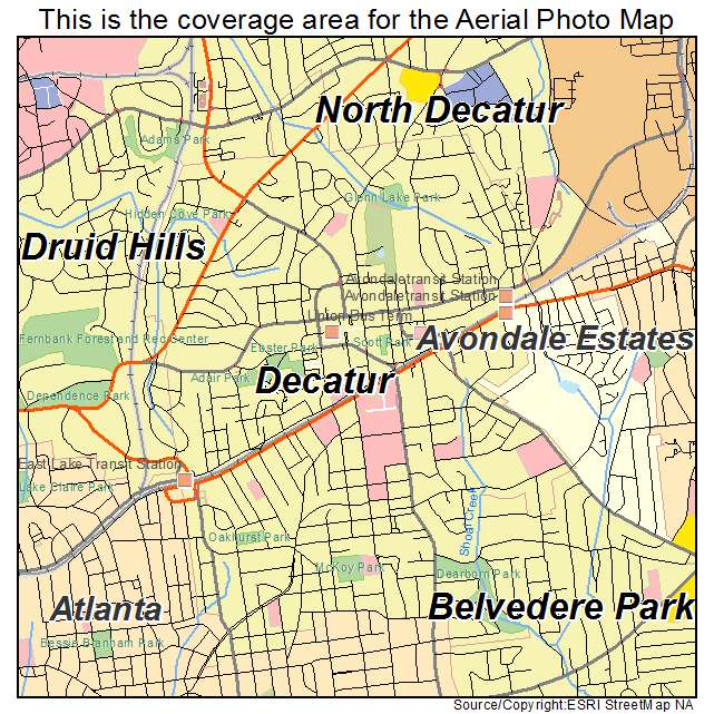 Map Of Decatur Georgia Map Of Decatur Georgia