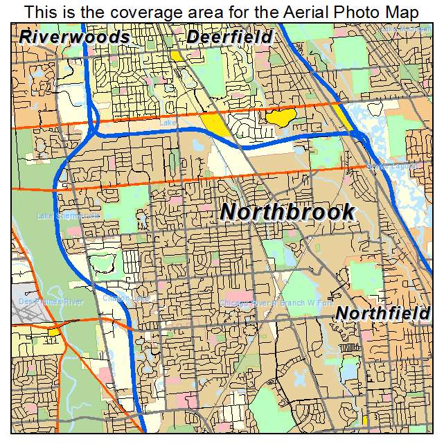 Aerial Photography Map Of Northbrook IL Illinois Aerial Photography Map Of Northbrook IL Illinois