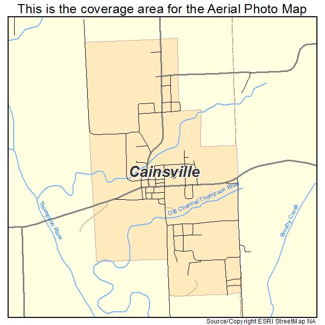 Aerial Photography Map Of Cainsville MO Missouri