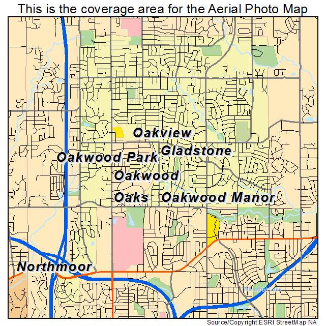 Aerial Photography Map Of Gladstone MO Missouri Aerial Photography Map Of Gladstone MO Missouri