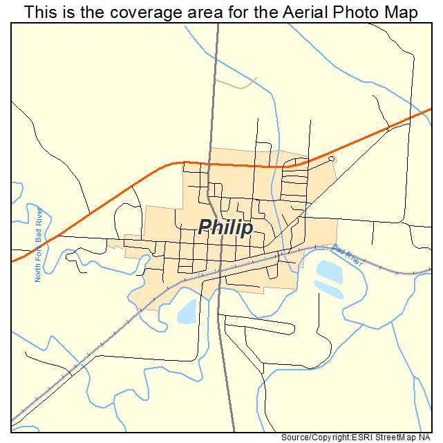 Aerial Photography Map Of Philip SD South Dakota Aerial Photography Map Of Philip SD South Dakota