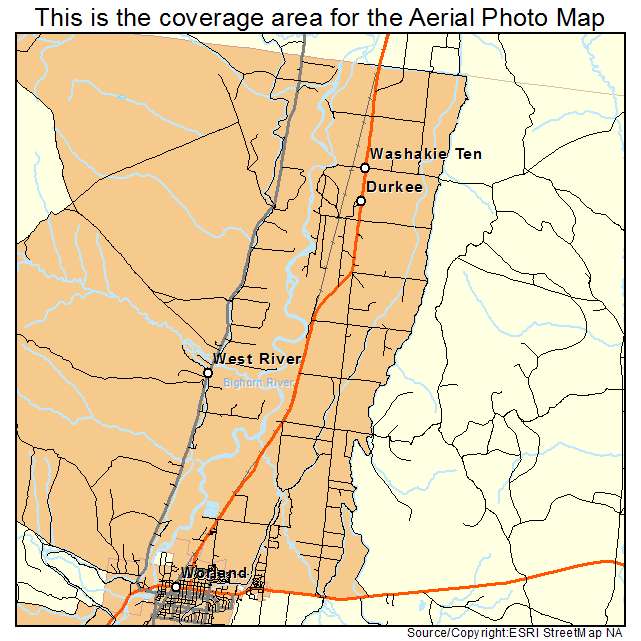Aerial Photography Map Of Washakie Ten Wy Wyoming