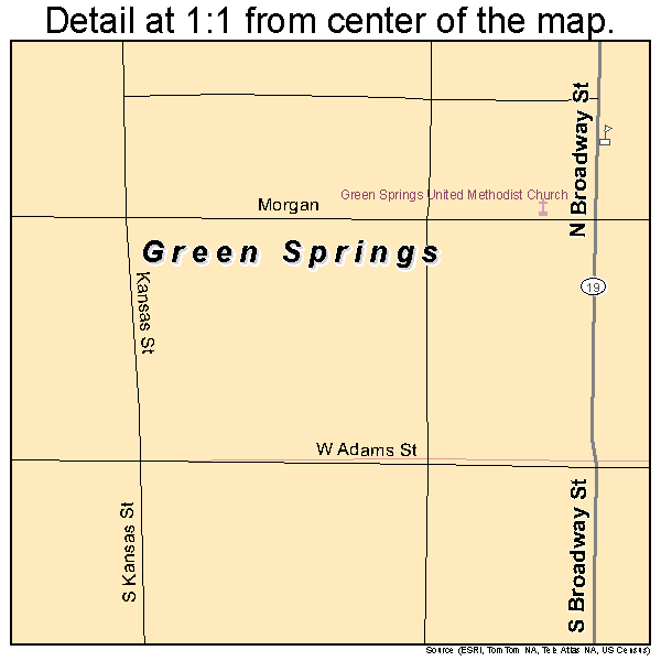 Green Springs Ohio Street Map 3932256 Green Springs Ohio Street Map 3932256