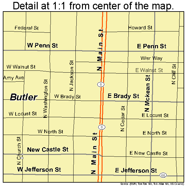 Butler Pa Zip Code Map At Richard Montejano Blog