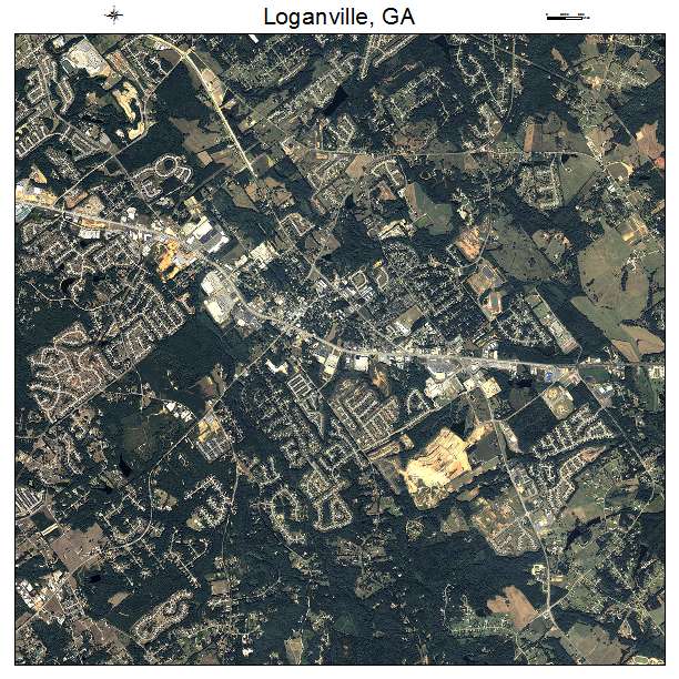 Aerial Photography Map Of Loganville GA Georgia